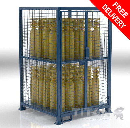 Gas Bottle Safety Cage Two Tier | FREE Delivery | Buy Online Today
